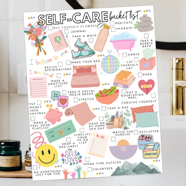 Self Care Printables - Etsy