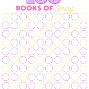 100 Book Tracker Printable Pages | Seasonal - Etsy