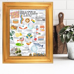 Printable Seattle Bucket List: To-do Checklist (PDF Download) - Etsy