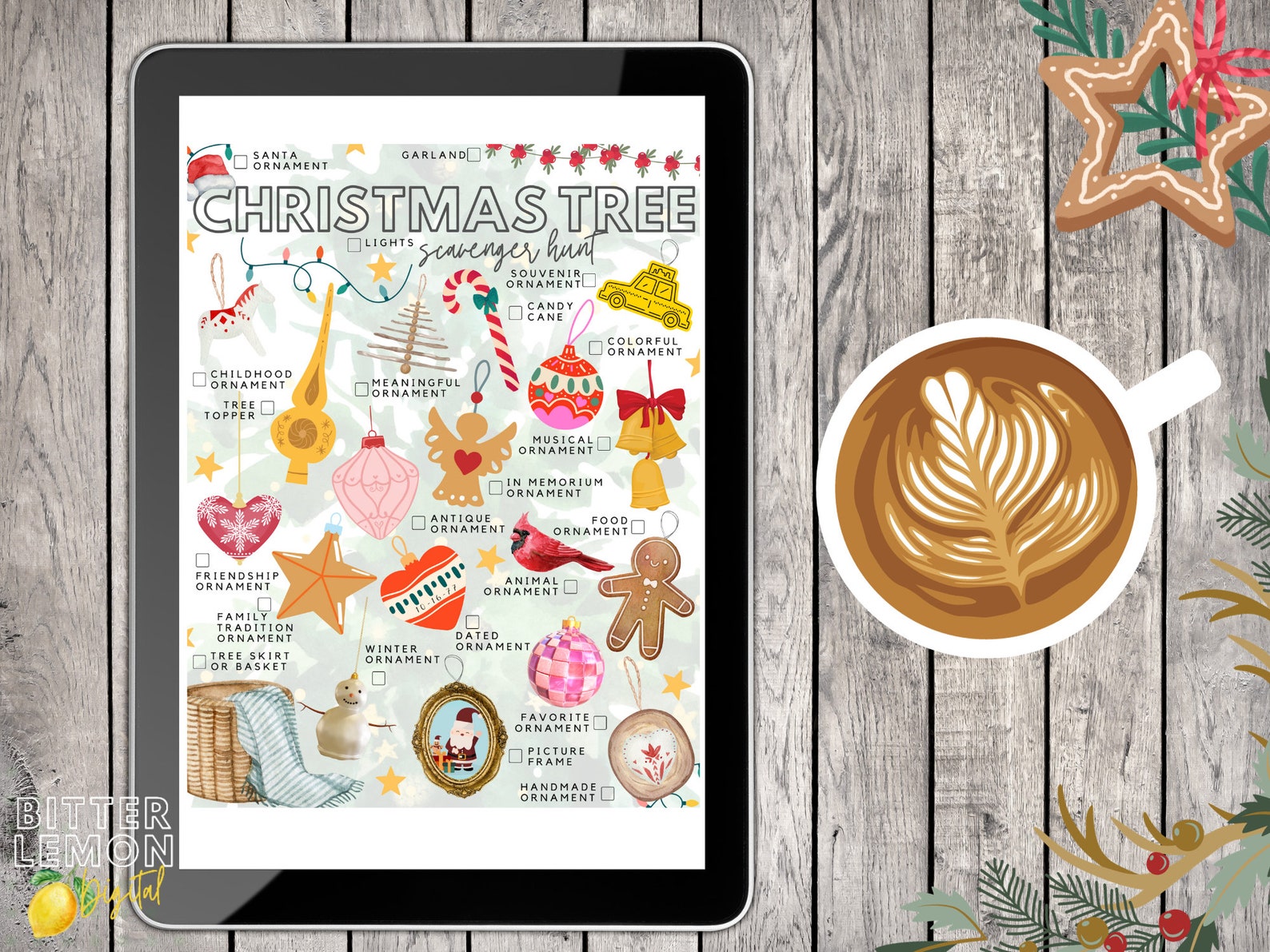Christmas Tree Scavenger Hunt: Holiday Printable Game (PDF) - Etsy