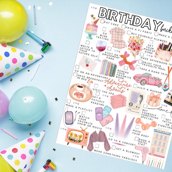 50th Bucket List - Etsy