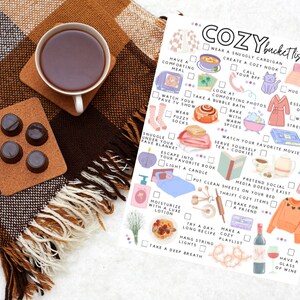 Printable Cozy Bucket List | Self-care To-do List - Etsy