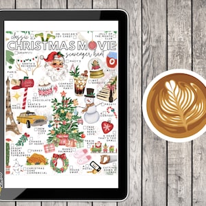 Christmas Movie Scavenger Hunt & Checklist (printable PDF) - Etsy