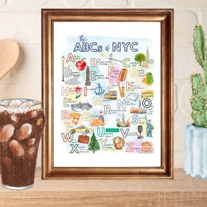 Abcs of NYC Printable | New York City Alphabet Print - Etsy