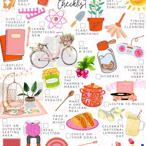 Printable May Checklist | May Bucket List - Etsy