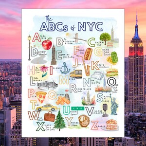 Abcs of NYC Printable | New York City Alphabet Print - Etsy