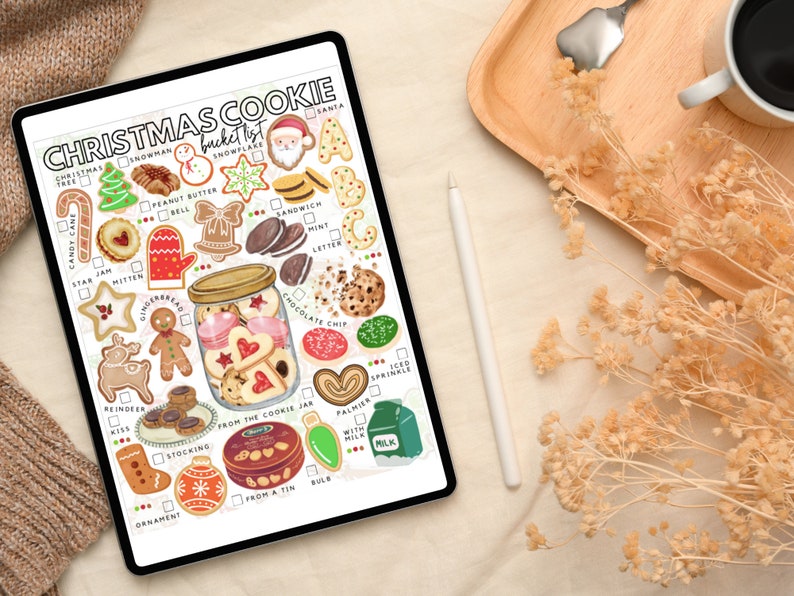 Printable Christmas Cookie Bucket List (PDF) - Etsy