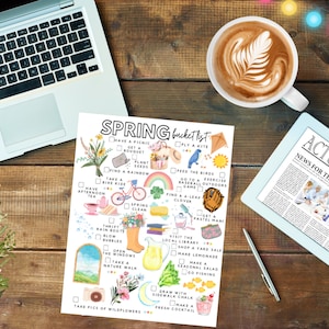 Printable Spring Bucket List | Spring To-do Checklist - Etsy