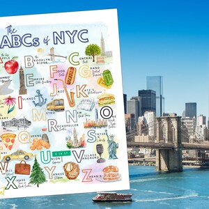 Abcs of NYC Printable | New York City Alphabet Print - Etsy