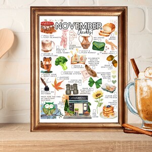 Printable November Checklist | November Bucket List - Etsy