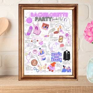 Printable Bachelorette Party Bucket List (PDF Download) - Etsy