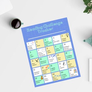 Printable Reading Challenge Tracker | 25 Books - Etsy