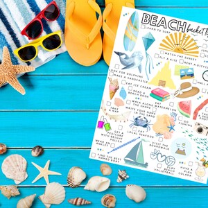 Printable Beach Bucket List | Beach To-do List - Etsy