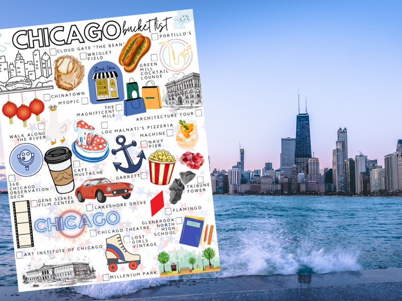 Printable Chicago Bucket List: To-do Activities (PDF Download) - Etsy