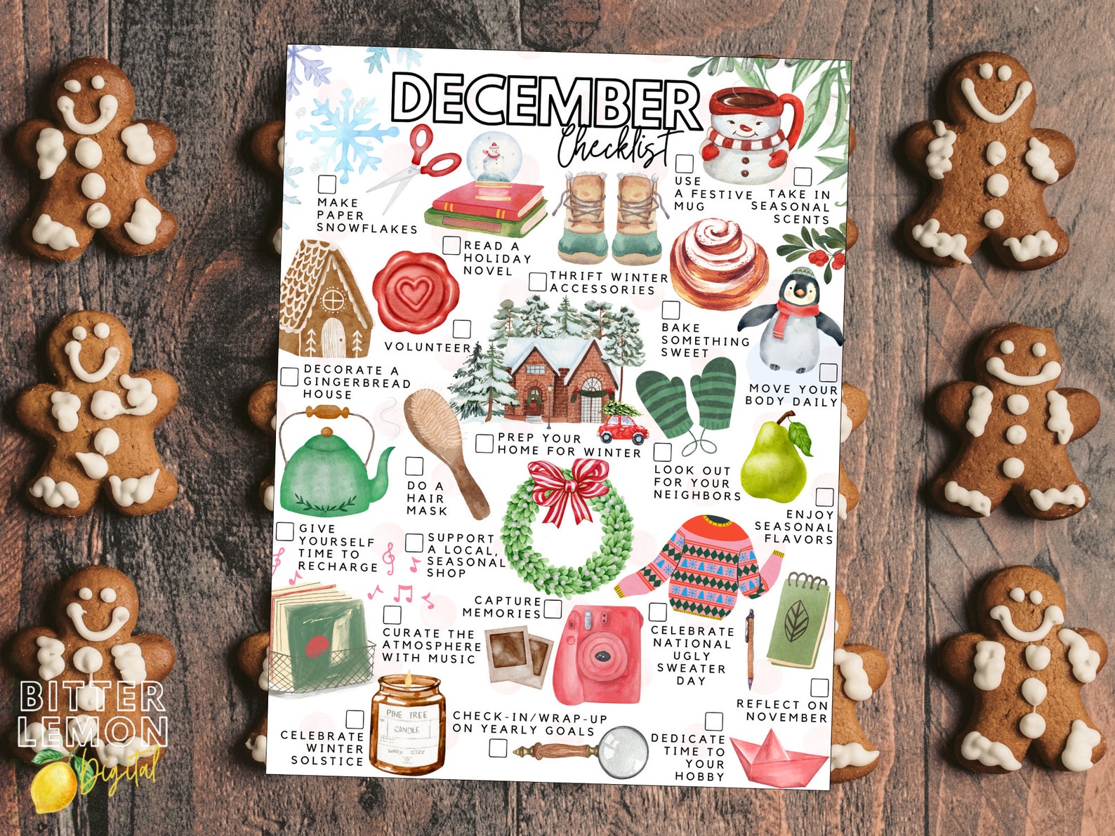 Printable Monthly Fall Checklist Value Pack | October November December ...