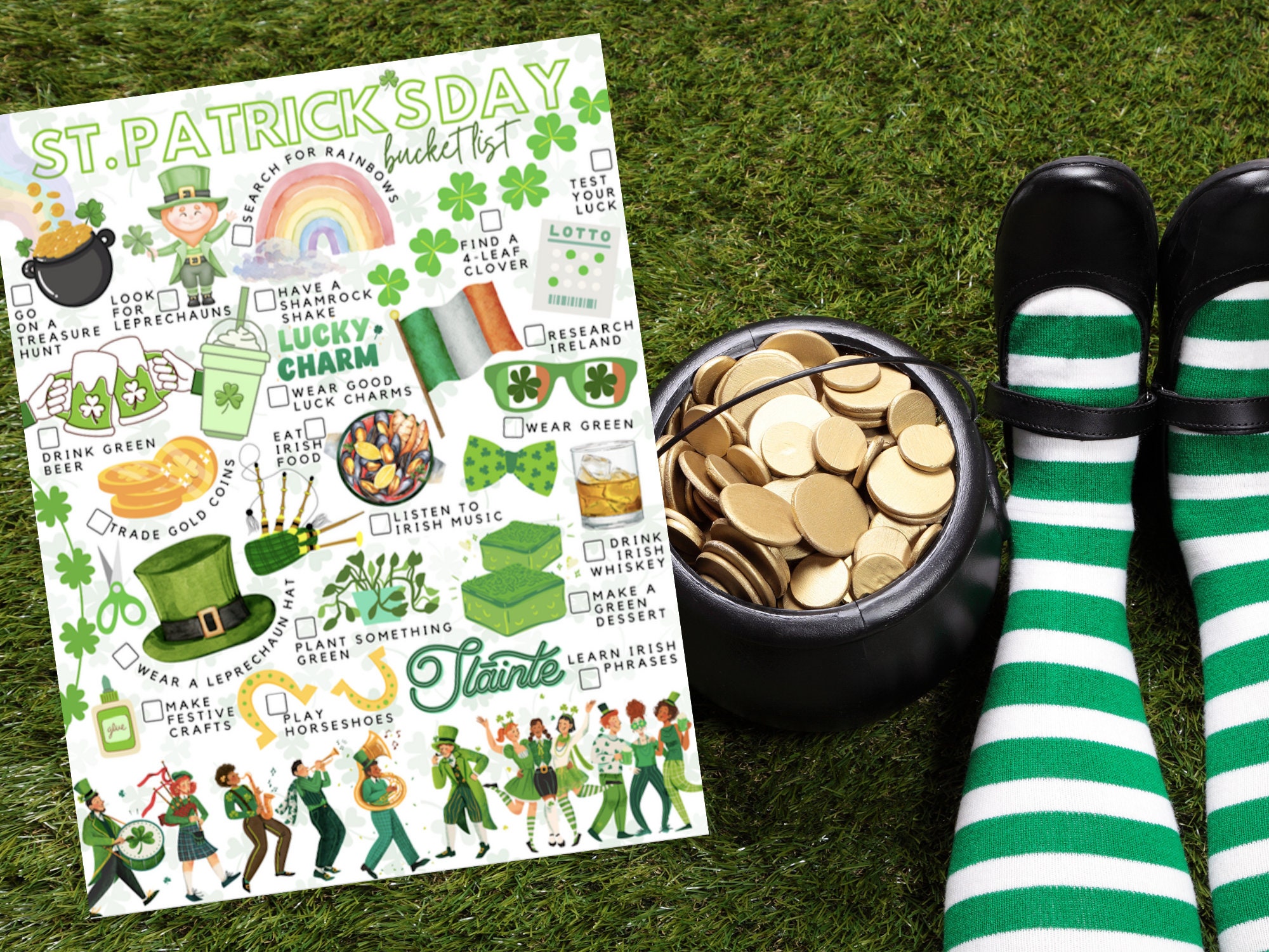 Printable St. Patrick's Day Bucket List St. Patrick's Day To-do List - Etsy