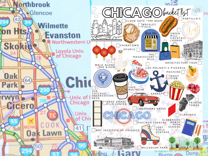 Printable Chicago Bucket List: To-do Activities (PDF Download) - Etsy