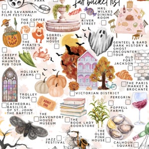 Printable Savannah Georgia Fall Bucket List | Southern Seasonal Fall To ...