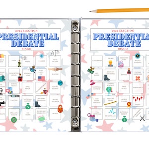2024 Presidential Debate Printable BINGO Pack of 6 | Election Debate ...