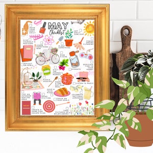 Printable May Checklist | May Bucket List - Etsy
