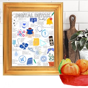 Printable Digital Detox Checklist | Social Media Detox To-do List - Etsy