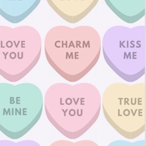 Printable Bookmark Set of 6 Valentine's Day - Etsy