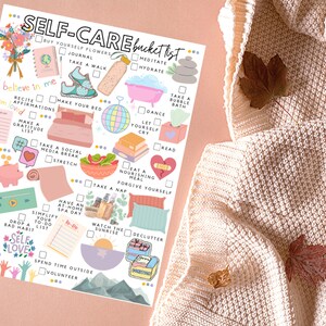 Printable Self-care Bucket List | Self-love To-do List - Etsy