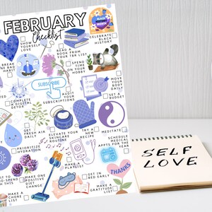 Printable February Checklist | February Bucket List - Etsy
