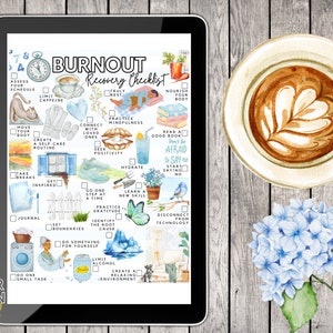 Printable Burnout Recovery Checklist | Burnout Self-care To-do List - Etsy