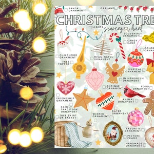 Christmas Tree Scavenger Hunt: Holiday Printable Game (PDF) - Etsy
