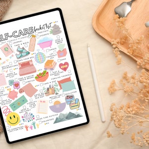 Printable Self-care Bucket List | Self-love To-do List - Etsy