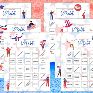 2024 Vice Presidential Debate Printable BINGO Pack of 6 | Election ...