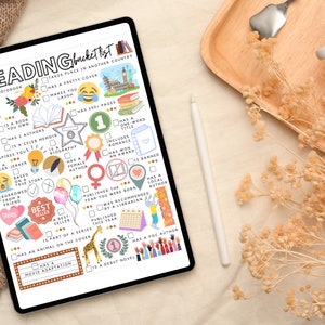 Printable Reading Bucket List: Book Challenge (PDF Download) - Etsy
