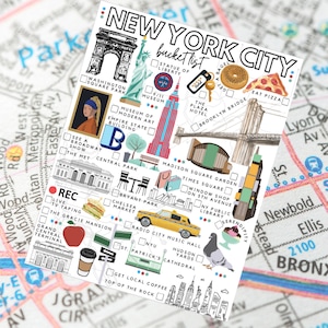 Printable New York City Bucket List | NYC To-do List - Etsy
