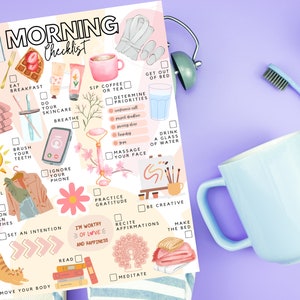Printable Morning Checklist | Morning Routine To-do List - Etsy