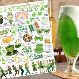 Printable St. Patrick's Day Bucket List | St. Patrick's Day To-do List ...