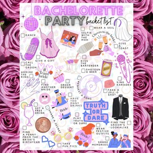 Printable Bachelorette Party Bucket List (PDF Download) - Etsy