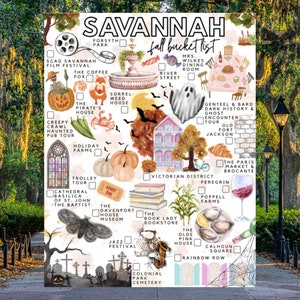 Printable Savannah Georgia Fall Bucket List | Southern Seasonal Fall To ...