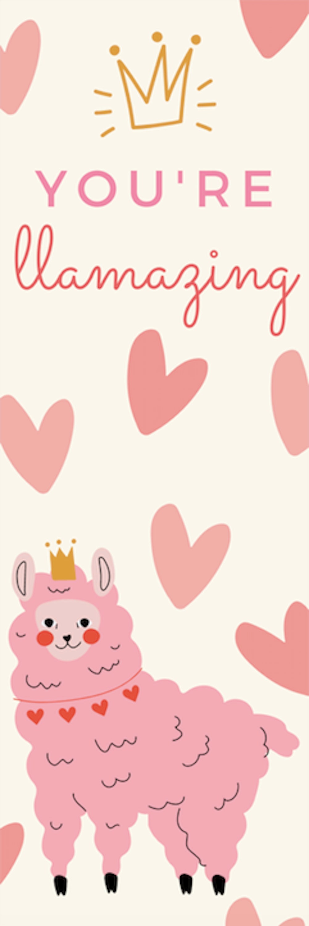 Printable Bookmark Set of 6 Valentine's Day - Etsy