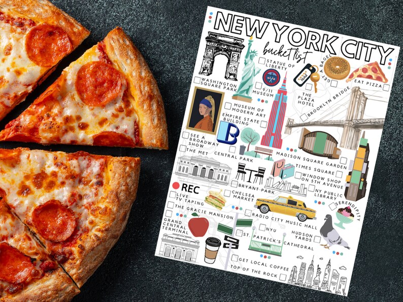 Printable New York City Bucket List | NYC To-do List - Etsy