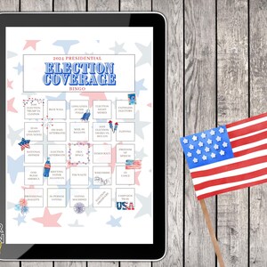 2024 Presidential Election Coverage Printable BINGO Pack of 20 ...