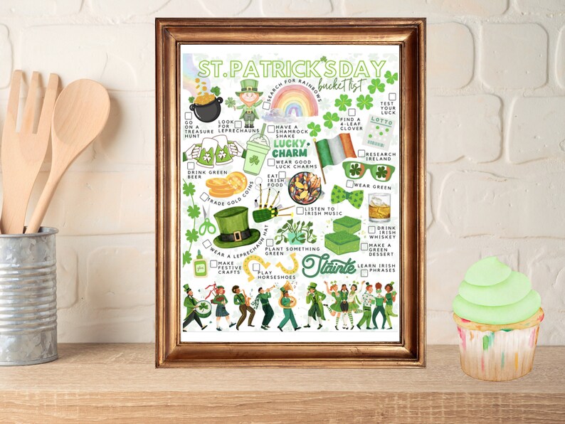 Printable St. Patrick's Day Bucket List St. Patrick's Day To-do List - Etsy