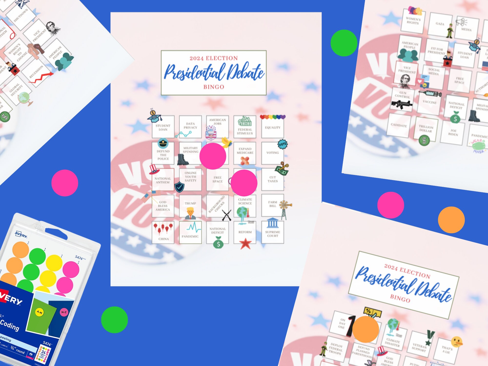 2024 Presidential Debate Printable BINGO Pack of 6 Debate - Etsy Canada