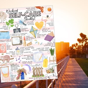 Weekend Self-care Checklist: Illustrated To-do List (PDF Download) - Etsy