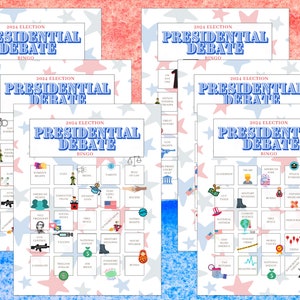 2024 Presidential Debate Printable BINGO Pack of 6 | Election Debate ...