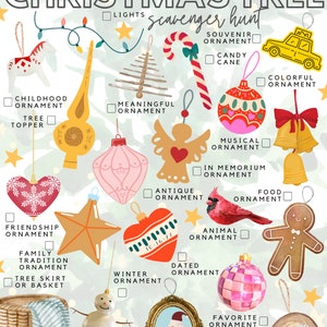 Christmas Tree Scavenger Hunt: Holiday Printable Game (PDF) - Etsy