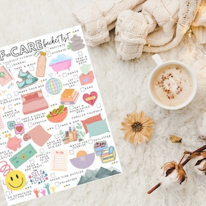 Printable Self-care Bucket List | Self-love To-do List - Etsy