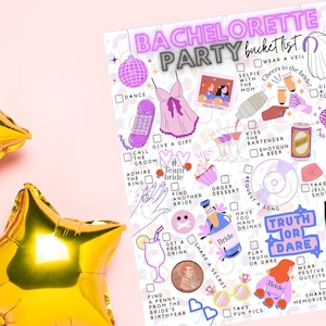 Printable Bachelorette Party Bucket List (PDF Download) - Etsy