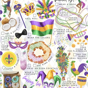 The NOLA Mardi Gras Bucket List Value Pack of 4 | Louisiana Tourist To ...