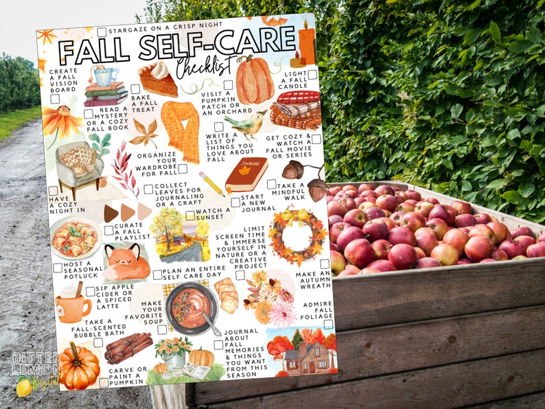 Printable Fall Self-care Bucket List | Autumn Self-love To-do List - Etsy